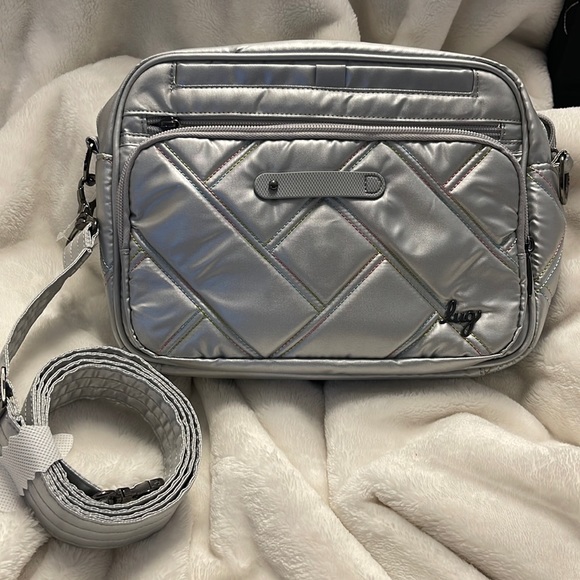 lug | Bags | Euc Lug Carousel Xl 2 Silver Ice Pop Stitch | Poshmark